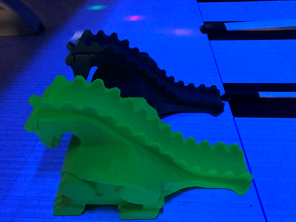 Compare Green Glow to Old Green Under Black Light